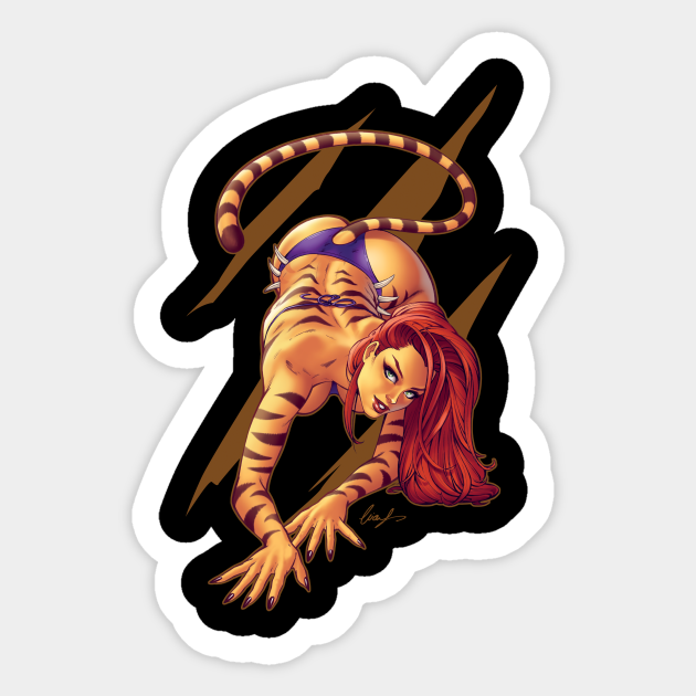 Sexy Tiger Tiger Sticker Teepublic